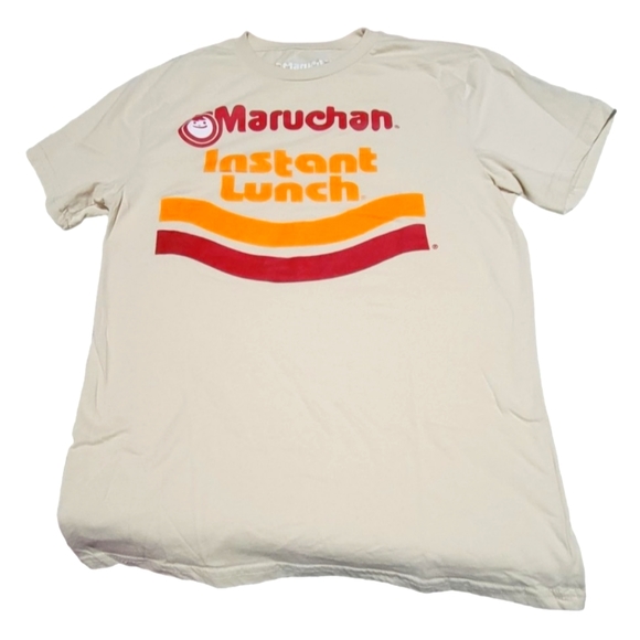 Maruchan | Tops | Maruchan Instant Lunch Logo Beige Tshirt | Poshmark